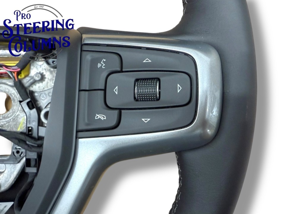 19-23 Silverado Steering Wheel Leather Black With Heat New OEM 84946341 ...