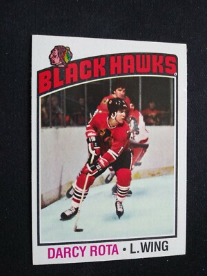 1976-77 Topps Hockey Card # 47 Darcy Rota - Chicago Black Hawks (EX/NM ...