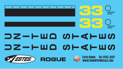 Estes Rogue Decals | eBay