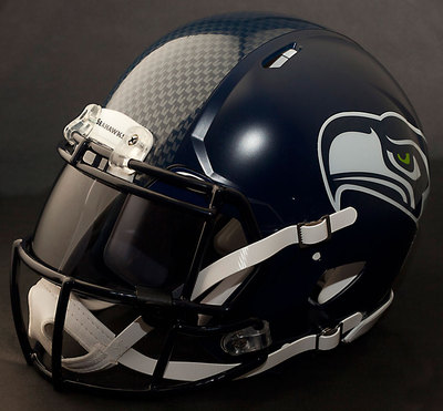 ***CUSTOM*** SEATTLE SEAHAWKS NFL Riddell Revolution SPEED Football ...
