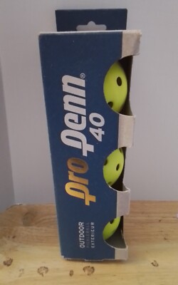 Penn Pro 4.0 Outdoor Pickleballs, 3 Pack | eBay