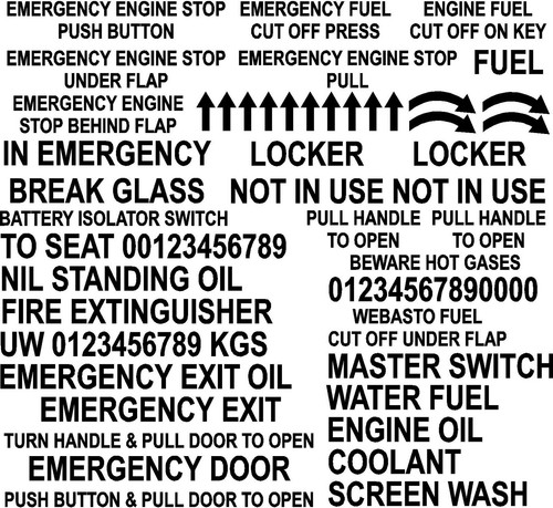 COACH BUS MINIBUS PSV PCV TAXI HGV LEGAL MOT LETTERING STICKER DECAL ...