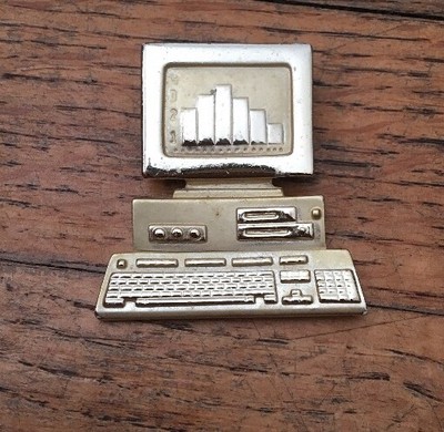 Vintage AJC Personal Computer Brooch Lapel Pin Retro 90s American ...