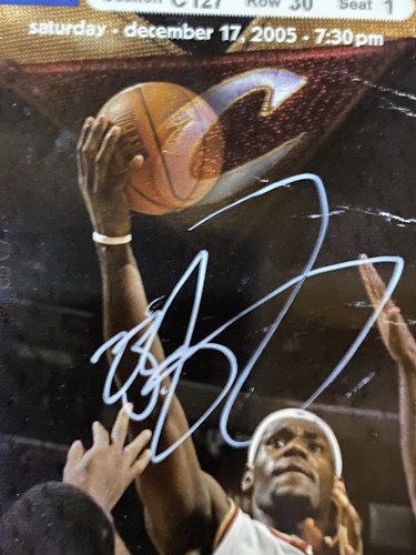 Lebron James Cleveland Cavaliers Signed Game Ticket Dec 17, 2005 | eBay