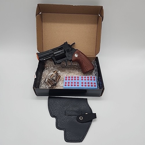 Revolver Toy Gun with Holster Silver - Soft Bullet Western Cowboy Prop ...