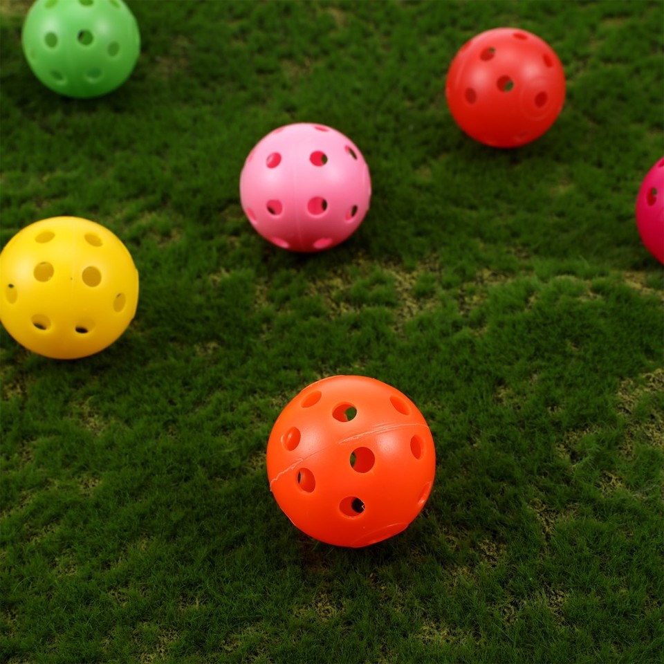 Colored Practice Golf Balls Small Plastic for Games Toys Backyard ...