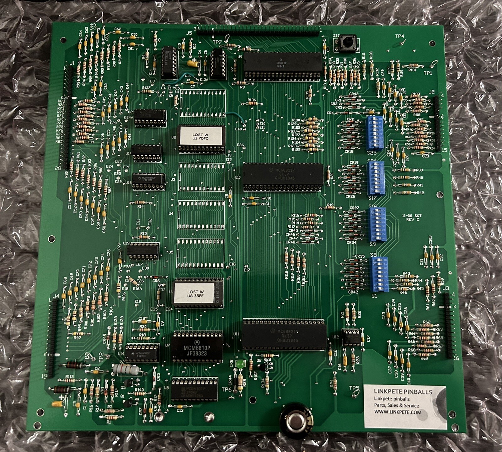 Brand New Dash-35 MPU CPU PCB Bally pinball (All chips socketed) | eBay