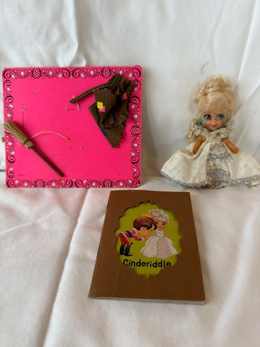 Vintage Liddle Kiddles CINDERIDDLE Storybook Doll Set Mattel 1960s ...