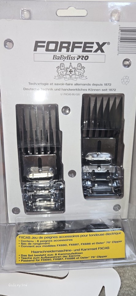 Babyliss Pro, Forfex Clipper Combs Set of 8/ fits FX690, FX687, FX686 ...