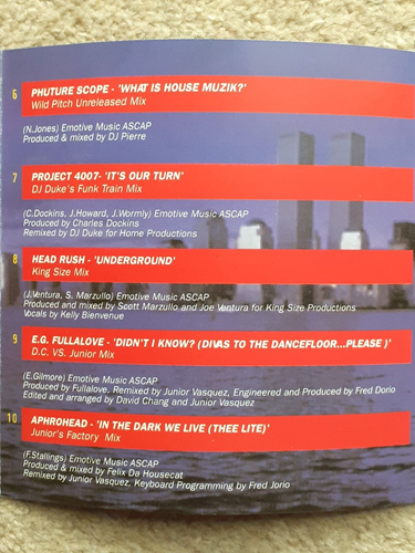 Ministry Of Sound. Sessions CD 3 & 4. FSNY. Clivilles & Cole. CJ Mac. J ...