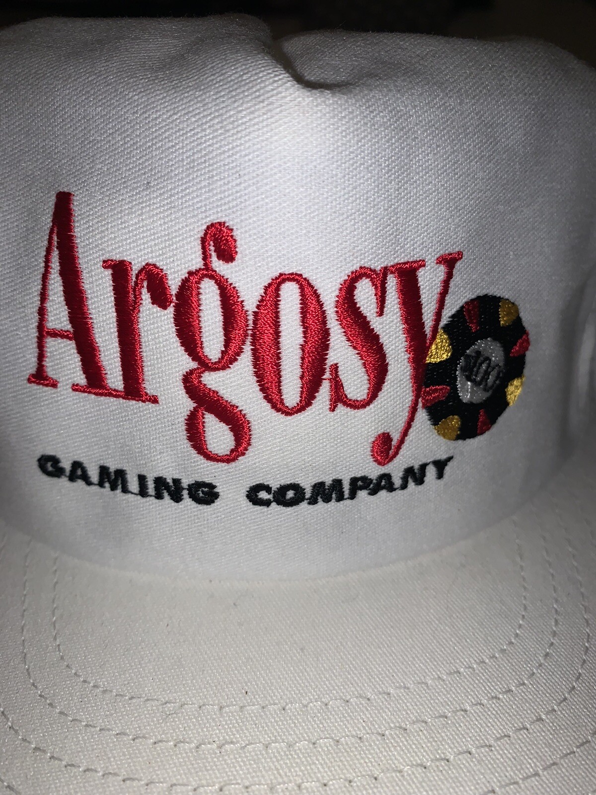 Vintage Argosy Gaming Company Chip Embroidered Snapba… - Gem