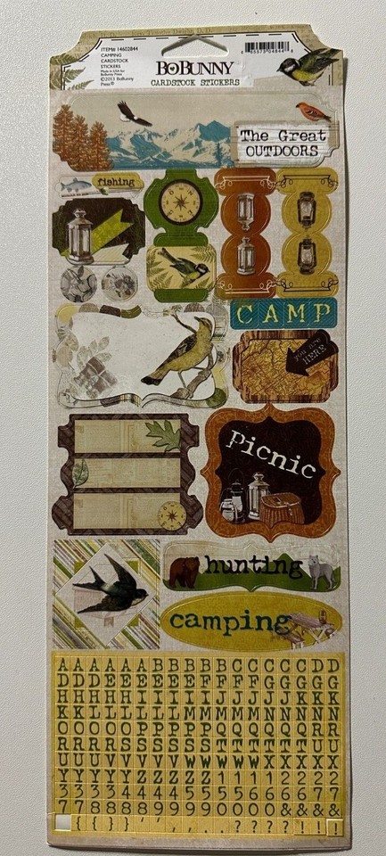 Bo Bunny/American Crafts 5 x 12 Cardstock Sticker Sheets-Variations ...