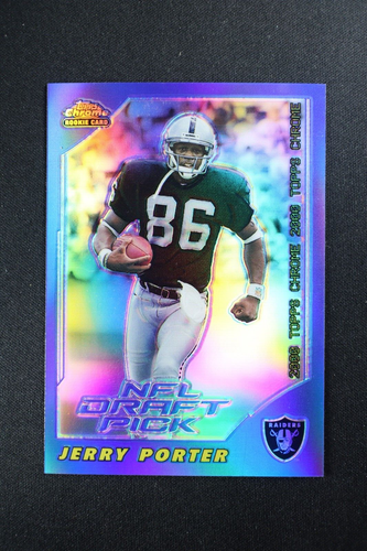 2000 Topps Chrome Football Refractor #245 Jerry Porter Rookie Card RC ...