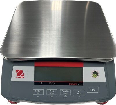 Ohaus Ranger 3000 Compact Bench Scale, Industrial Use. Model R31P6 15lb ...