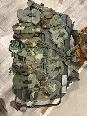 Alice Gear Army Web Gear Buttpack Woodland M81 LBV GWOT Surplus | eBay