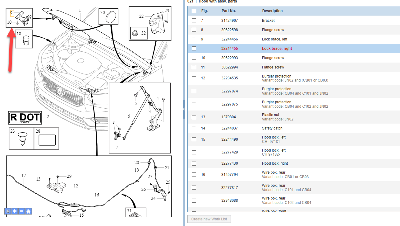32244455+-+Lock+Brace+-+Volvo for sale online | eBay