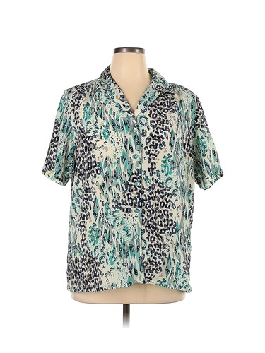 DonnKenny Classics Women Ivory Short Sleeve Blouse 1X Plus | eBay