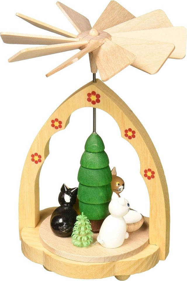 Alexander Taron 1702 Richard Glaesser Mini Pyramid-Cat Theme-4.25" H W ...