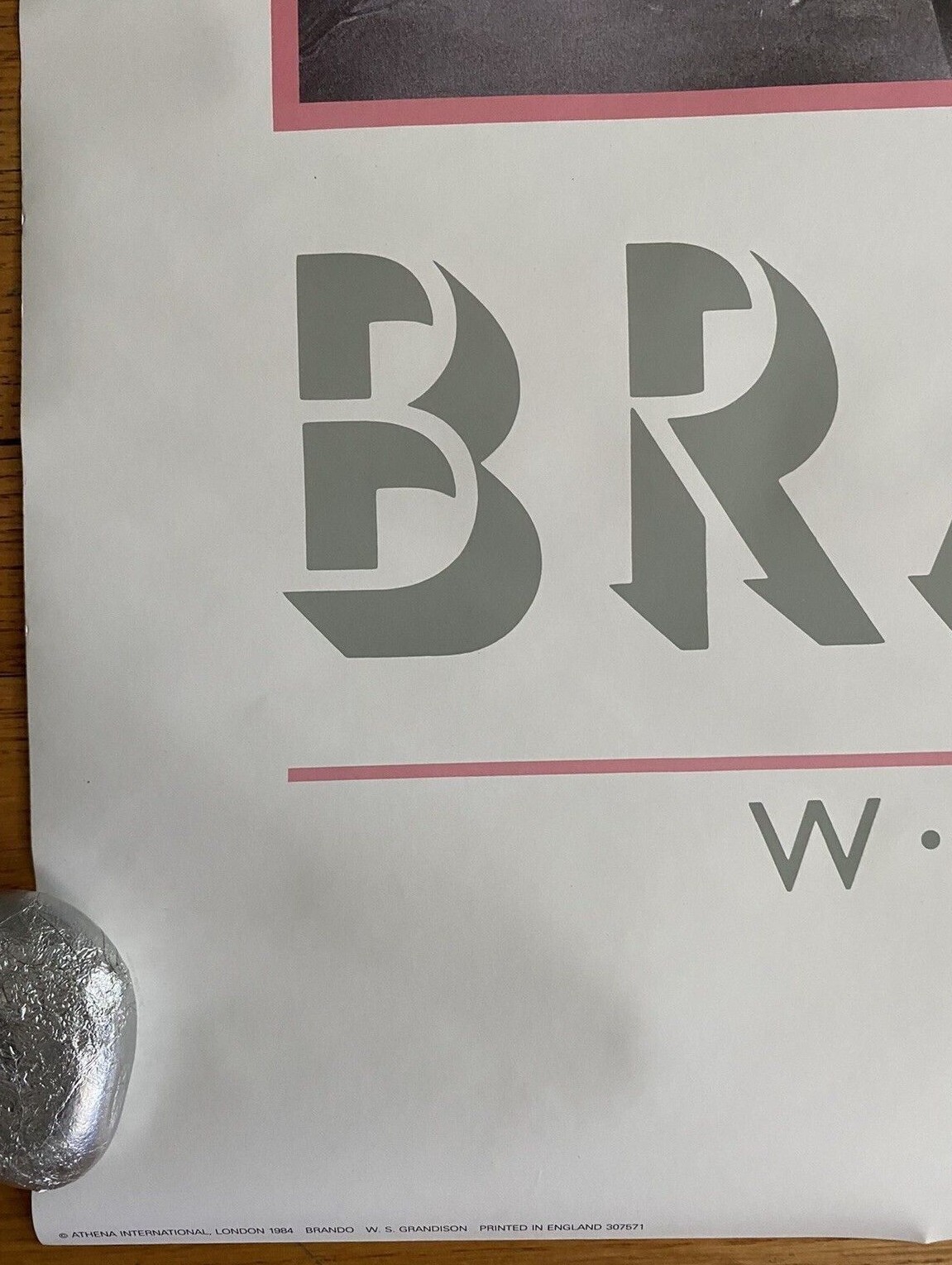 Vintage 1984 W.S. Grandison Brando Collage Poster 23.5" X 35" | eBay