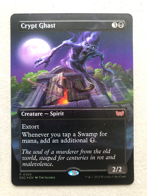 Mtg Carte Magic Duskmourn Crypt Ghast Borderless FOIL English NM | eBay