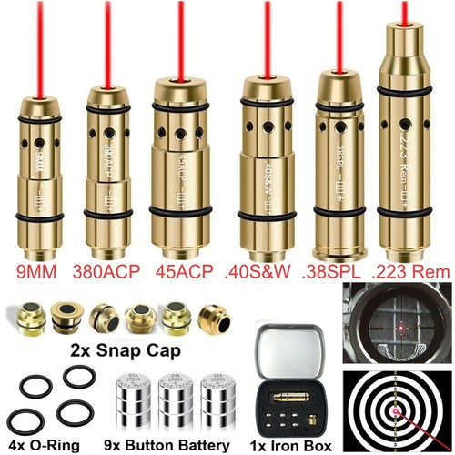 9mm/380ACP/40S&W Laser Training Bullet Dry Fire Cartridge Tactical Red ...