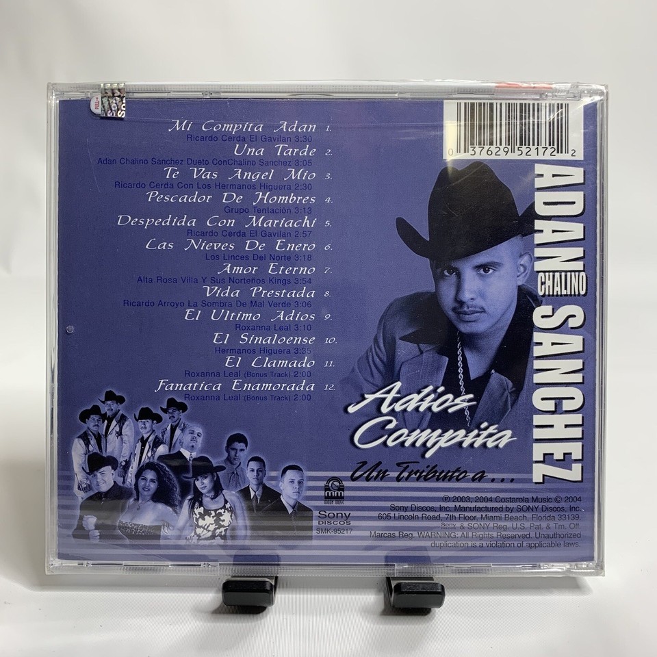 Adios Compita Un Tributo A Adan Chalino Sanchez CD feat Grupo Tentacion ...