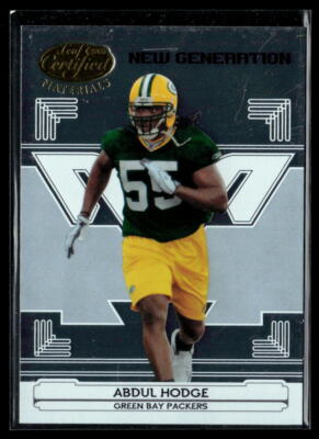 Abdul Hodge 2006 Leaf Certified Materials #186 Rookie RC, SN500 | eBay
