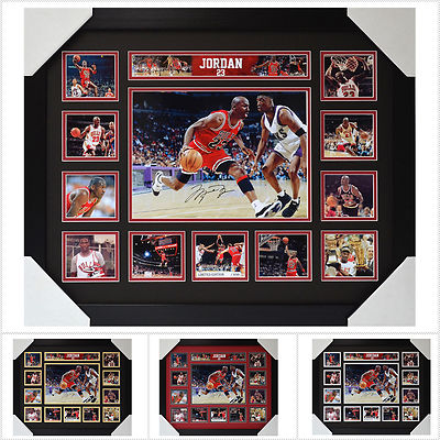 Michael Jordan Signed Framed Memorabilia Limited Edition V1 Multiple ...