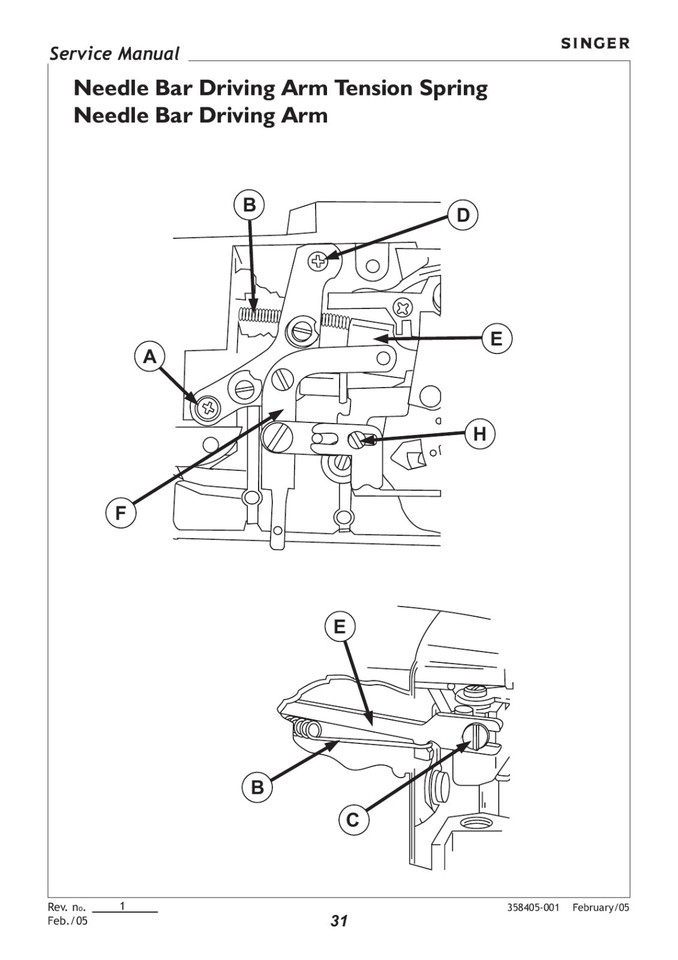 121-Page Singer Service Manual, on CD, for Sewing Machines CG-500 CG ...