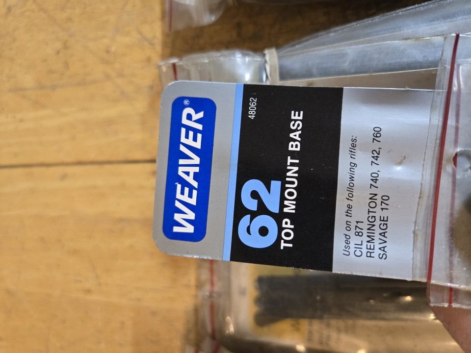 (1) weaver 1 piece scope base TO-1 - 408 (sold individually) | eBay