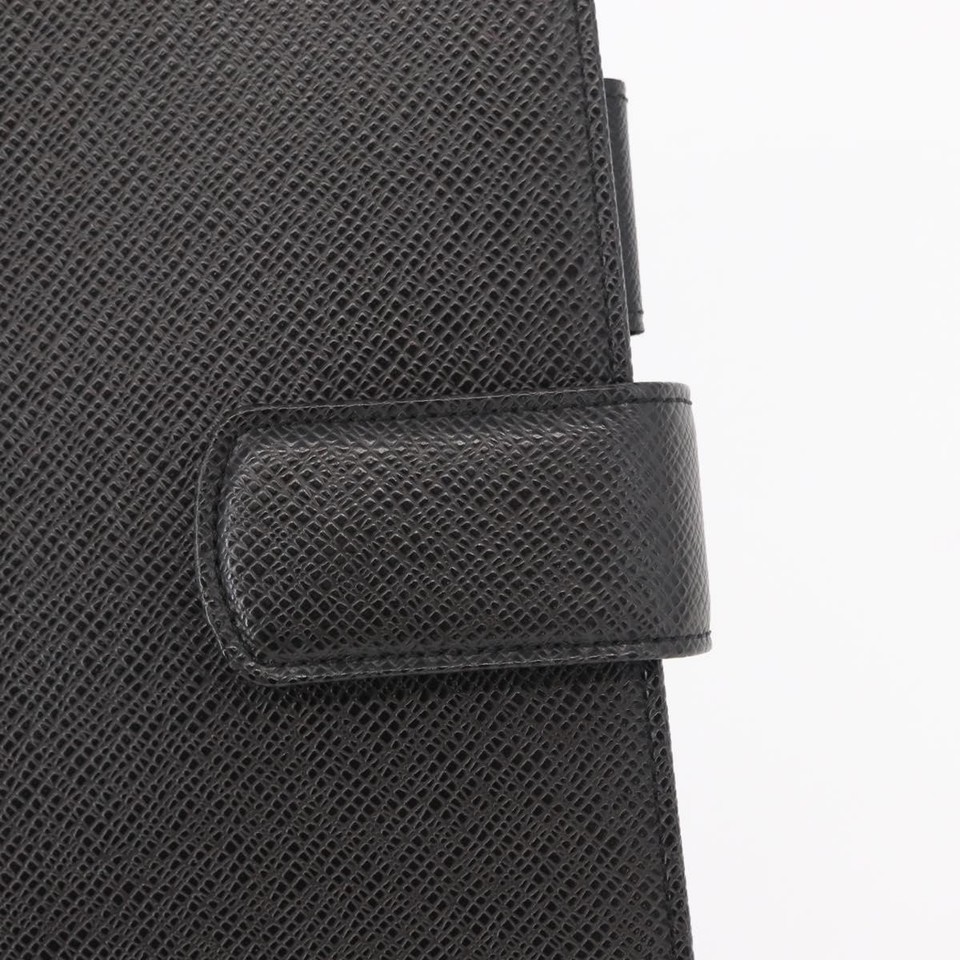 LOUIS VUITTON Taiga Agenda GM Day Planner Cover Black R20232 LV Auth ...