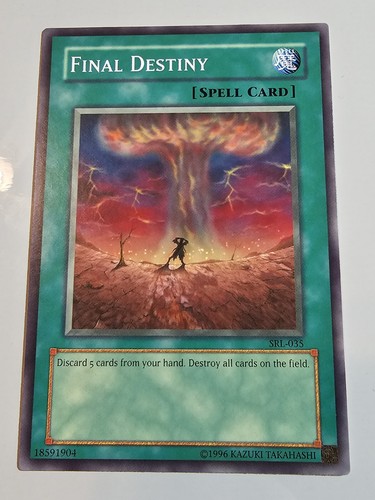 Final Destiny SRL-035 Common - Unlimited Edition Yugioh | eBay