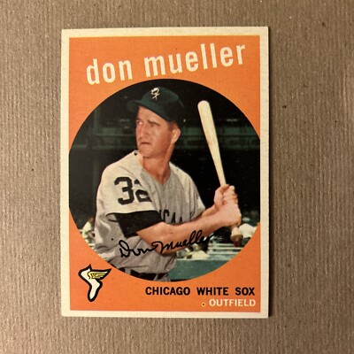 1959 Topps Baseball Don Mueller Chicago White Sox Card #368 | eBay