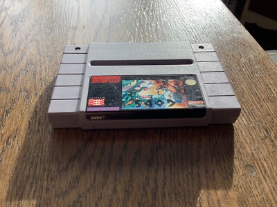 Gods Used Super Nintendo 1992 SNES Fun Classic Play Free USA Shipping ...