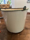 vintage bucket green and cream Enamel Bucket | eBay