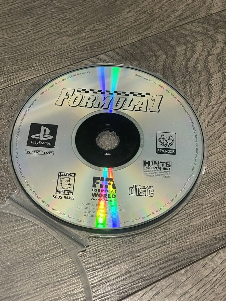 Formula 1 (PlayStation 1 PS1) Black Label TESTED Disc Only | eBay