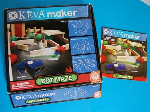 KEVA by Mindware BOT MAZE, wooden plank maze set w/2 bots, ages 7 ...