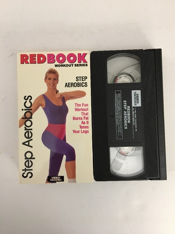 Redbook Workout Series-Step Aerobics(VHS, 1992)TESTED-VERY RARE VINTAGE ...