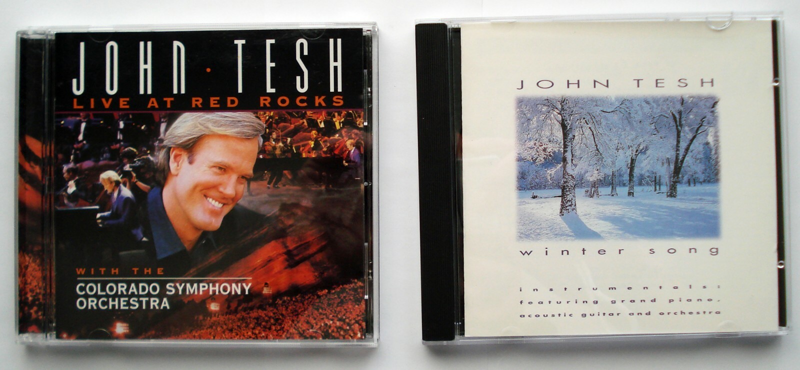 JOHN TESH - 1993 WINTER SONG and 1995 LIVE AT RED ROCKS - 2 CDS - LIKE ...