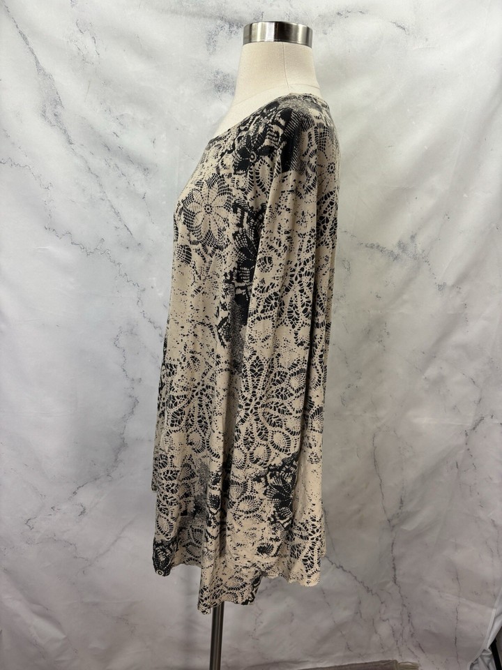 Peruvian Connection Tunic Blouse Shirt L Asymmetrical Dollie Artsy ...