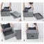 Collapsible Storage Bins Linen Fabric Foldable Boxes Organizer ...
