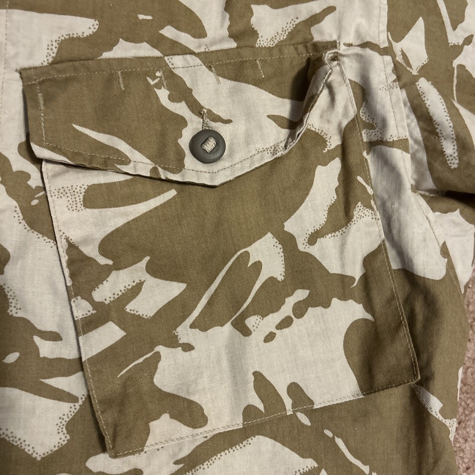 Genuine British Army Desert DPM Camouflaged Tropical Combat Jacket ...