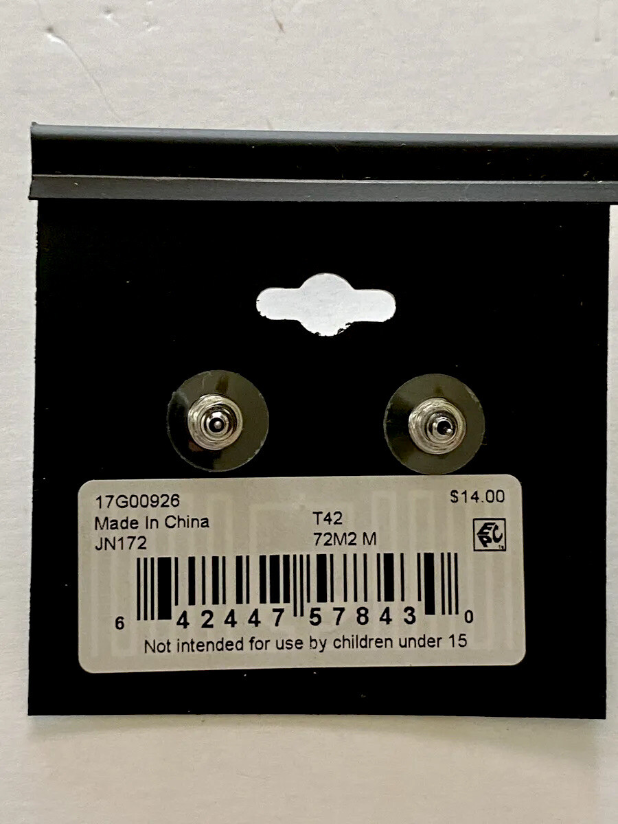 Napier Earrings Silver Teardrop Shiny Post Pierced Signed PRETTY for ...