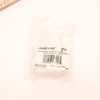 (Pair) Prime-Line Rear Drawer Track Back Plate Socket Plastic White 5/ ...