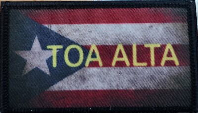 Puerto Rico Flag Toa Alta Patch W/ VELCRO® Brand Fastener Camouflage | eBay