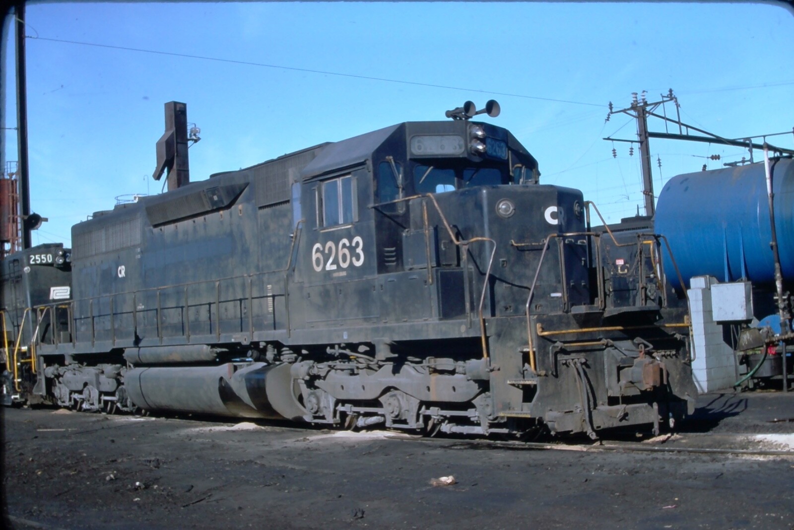 CR CONRAIL 6263 MEADOWS YD 1977 KODACHROME TRAIN SLIDE | eBay