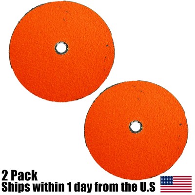 (2) 11710 Orange Disc 7" RBG712 Abrasive Grinding Wheel RBG Grinder 712 ...