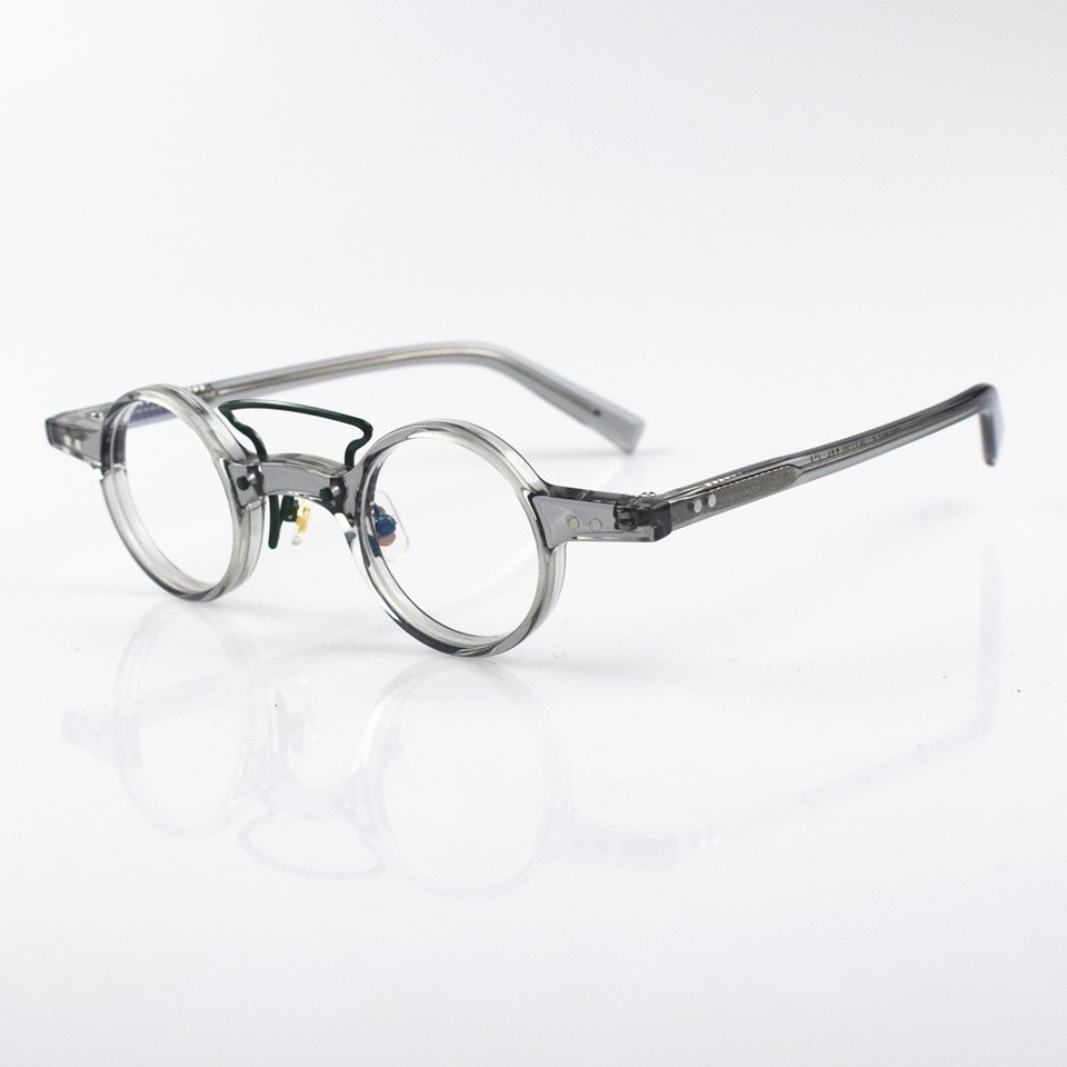 Vintage Hand Made Acetate Retro Small Round Eyeglass Frames Glasses ...