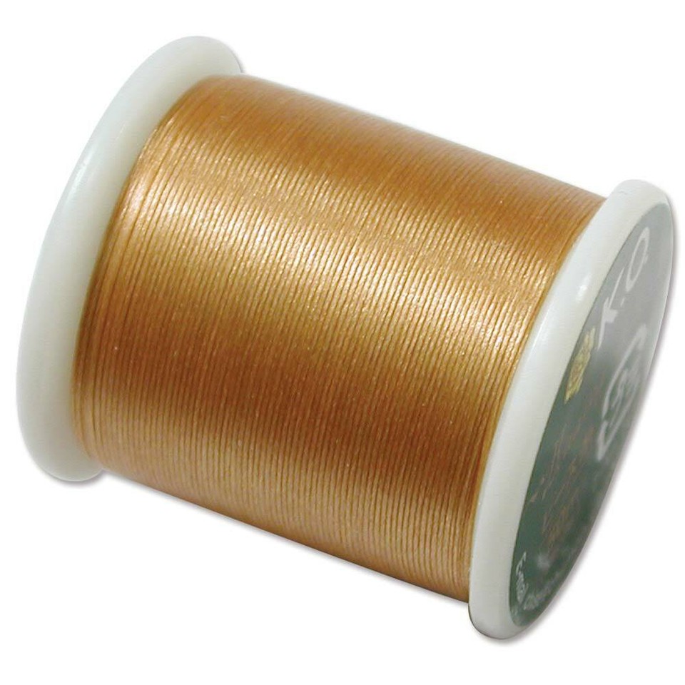 K.O. Beading Thread Gold Japanese Bead Thread 43329 55yd Nylon Waxed KO ...