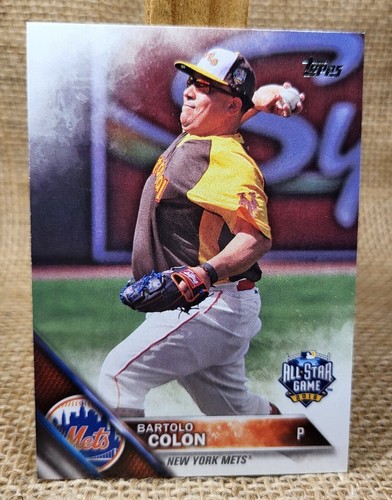 2016 Topps Update Bartolo Colon All Star Baseball Card US161 Mets FREE ...